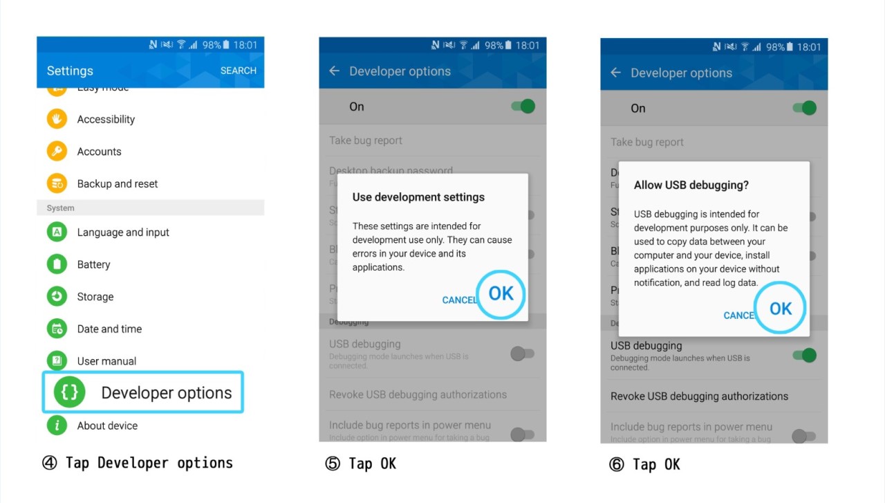 How to Enable USB debugging on Samsung？ – WASD+ | wasd.plus