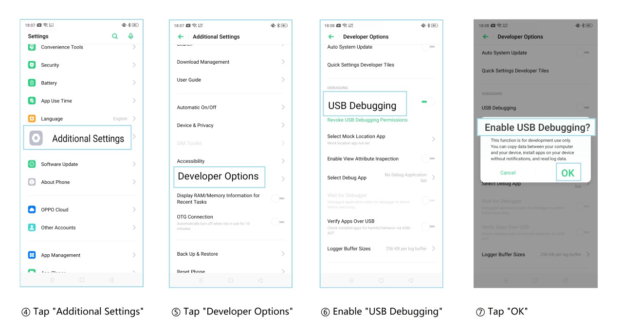 How to Enable USB debugging on Oppo? – WASD+ | wasd.plus